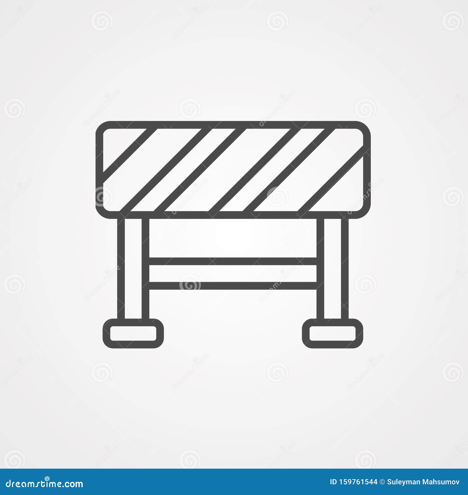 Obstacle Vector Icon Sign Symbol Stock Illustration - Illustration of ...