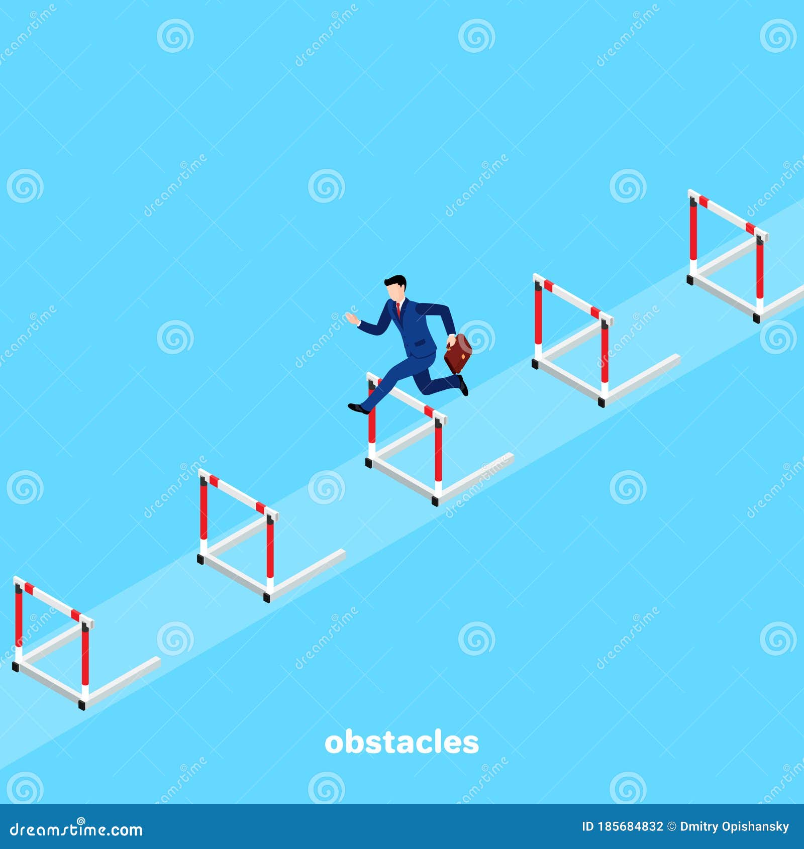 Obstacles stock vector. Illustration of design, business - 185684832