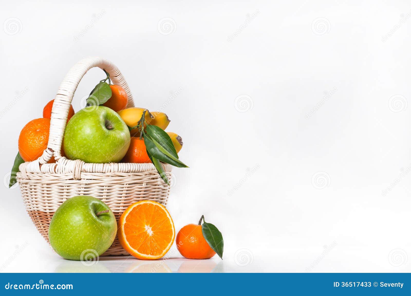 Obstkorb stockbild. Bild von tangerinen, bananen, orangen - 36517433