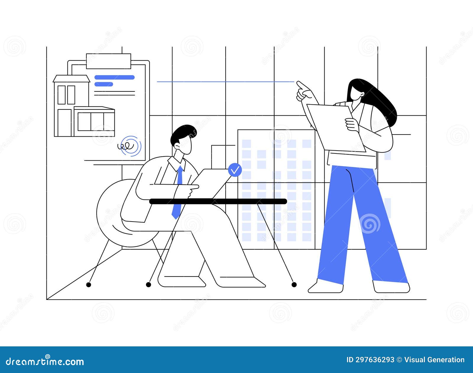 Obtaining the Building Permit Abstract Concept Vector Illustration ...