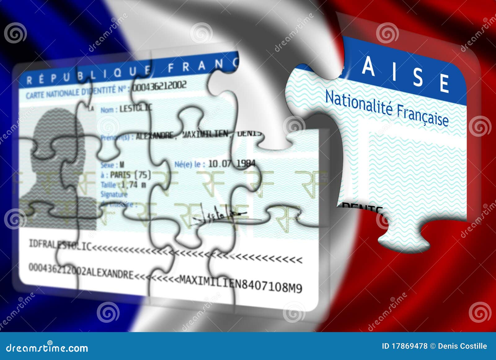 Obtaining French Nationality Stock Illustration - Illustration of ...