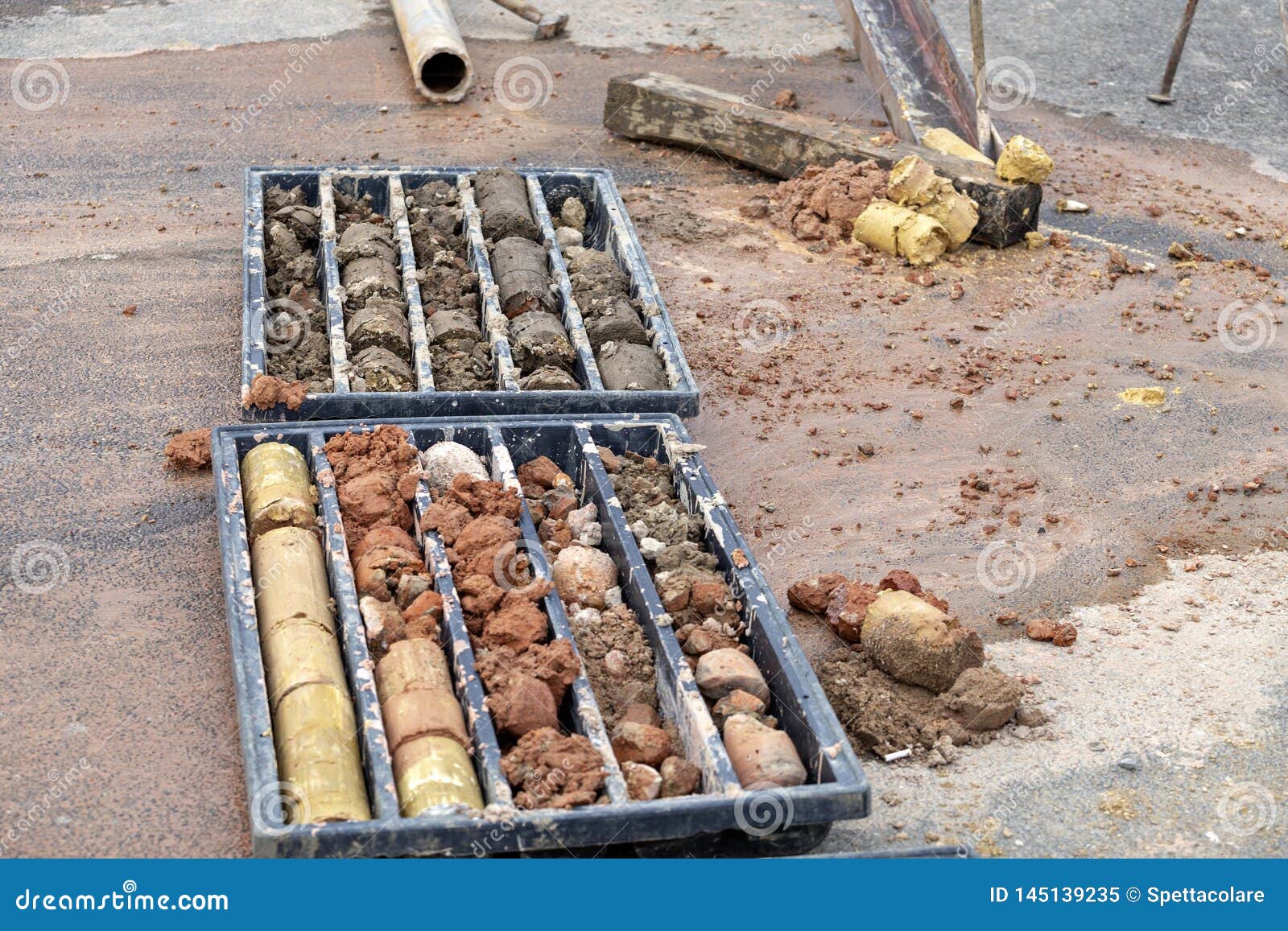 Obtaining Soil Samples in Plastic Core Box Stock Image - Image of ... Obtaining Soil Samples in Plastic Core Box Stock Image - Image of ...