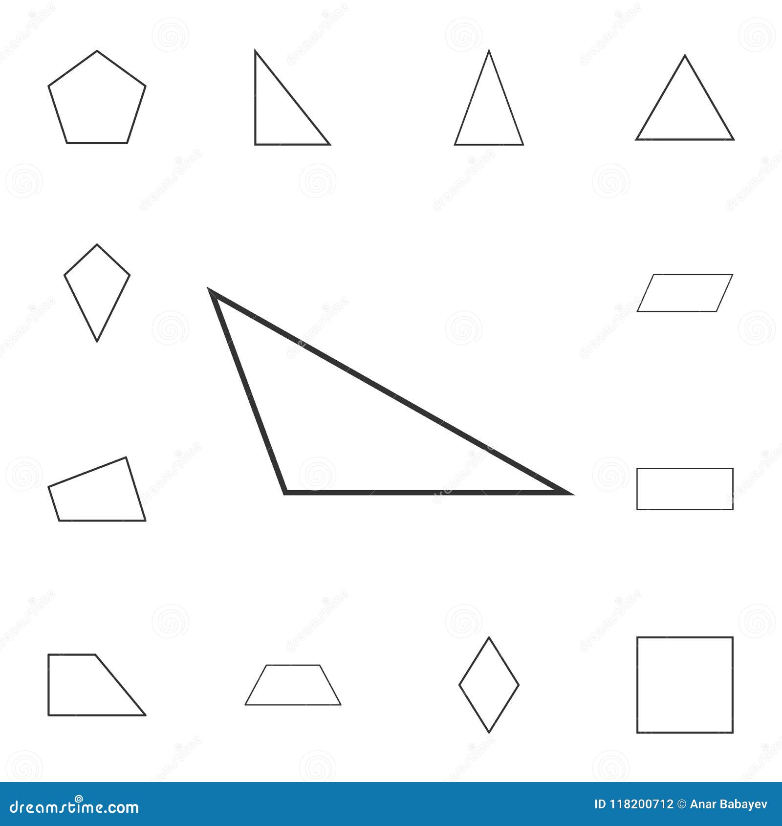 Outline Obtuse Angle Of 135 Degrees Vector Icon Isolated Black Simple