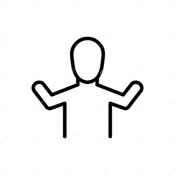 Black Line Icon for Obvious, Manifest and Undoubted Stock Vector ...