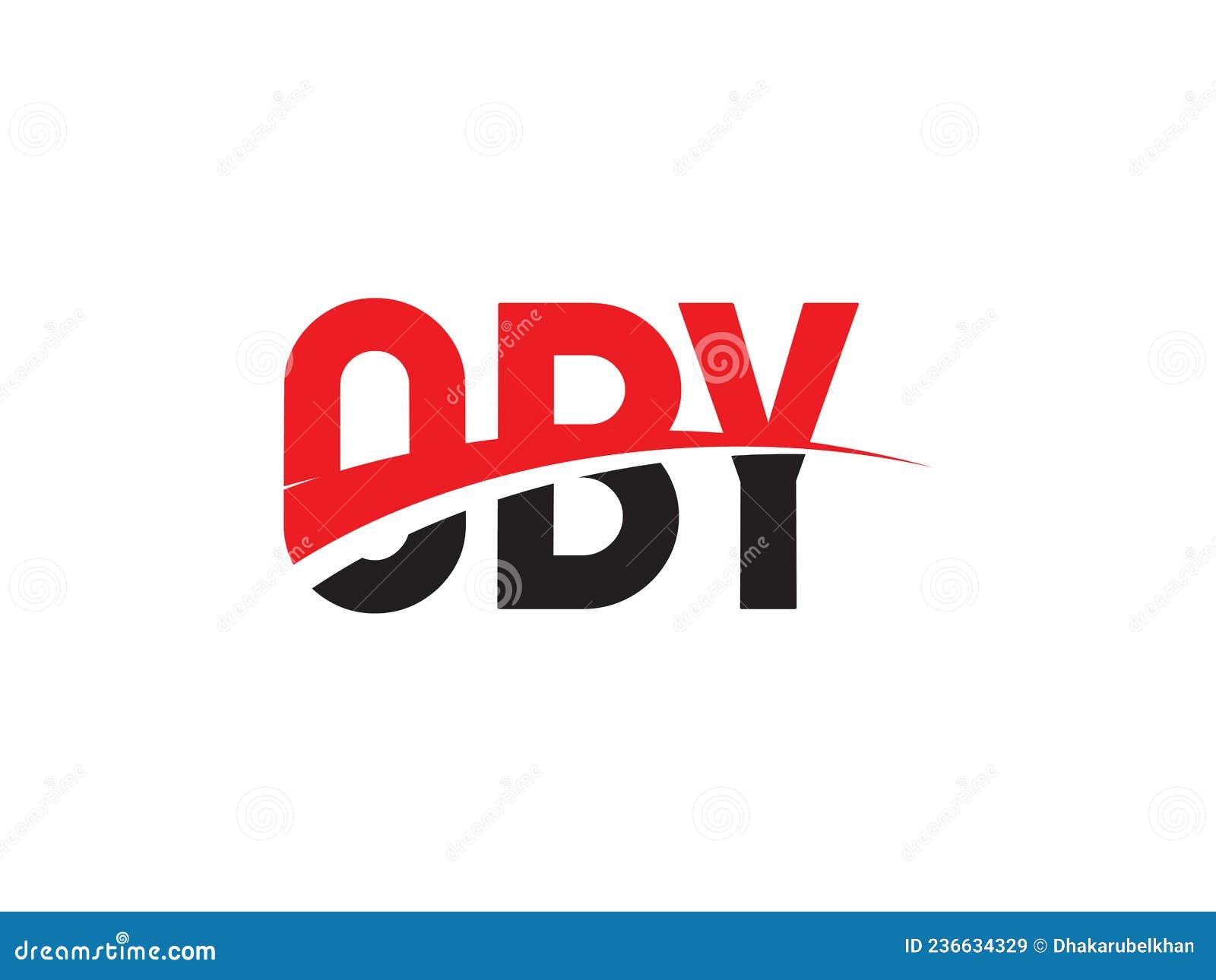 OBY Letter Initial Logo Design Vector Illustration Stock Vector ...
