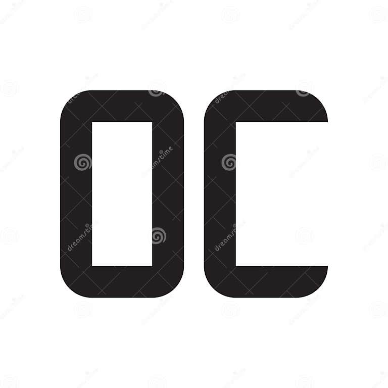 Oc Initial Letter Vector Logo Icon Stock Vector - Illustration of ...