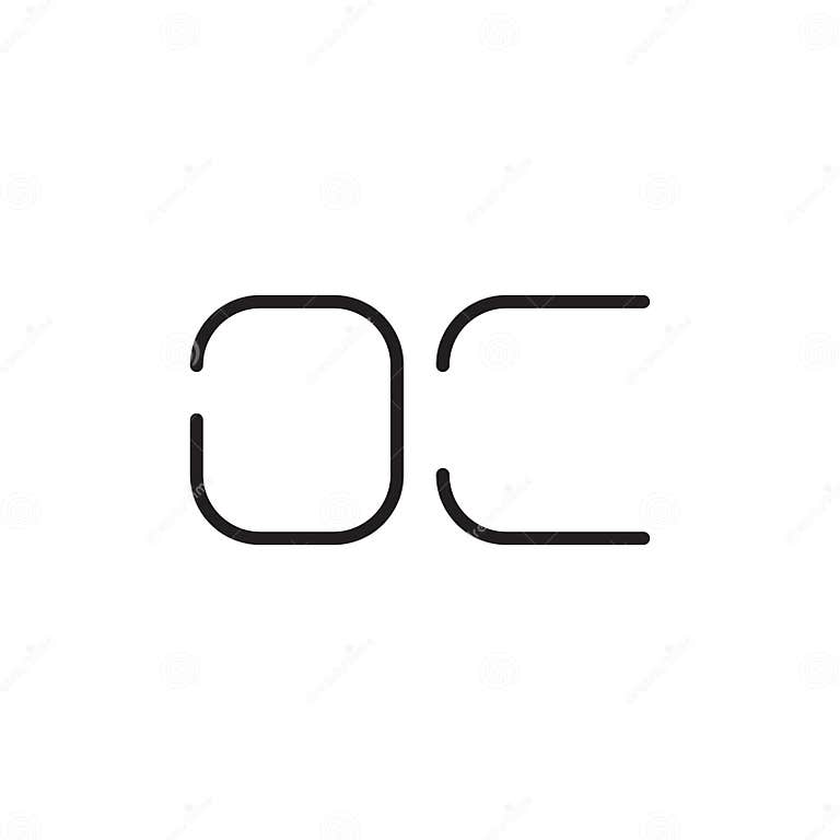 Oc Initial Letter Vector Logo Icon Stock Vector - Illustration of ...
