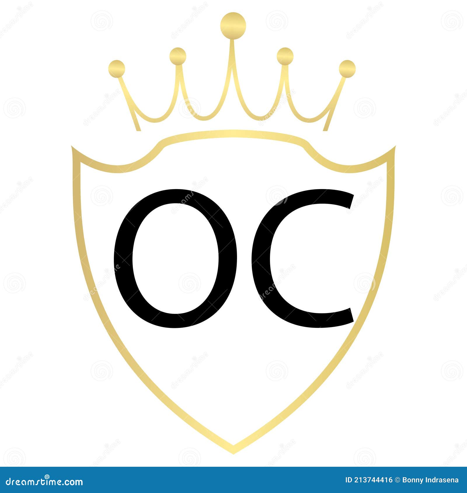OC Letter Logo Design with Simple Style Stock Vector - Illustration of ...