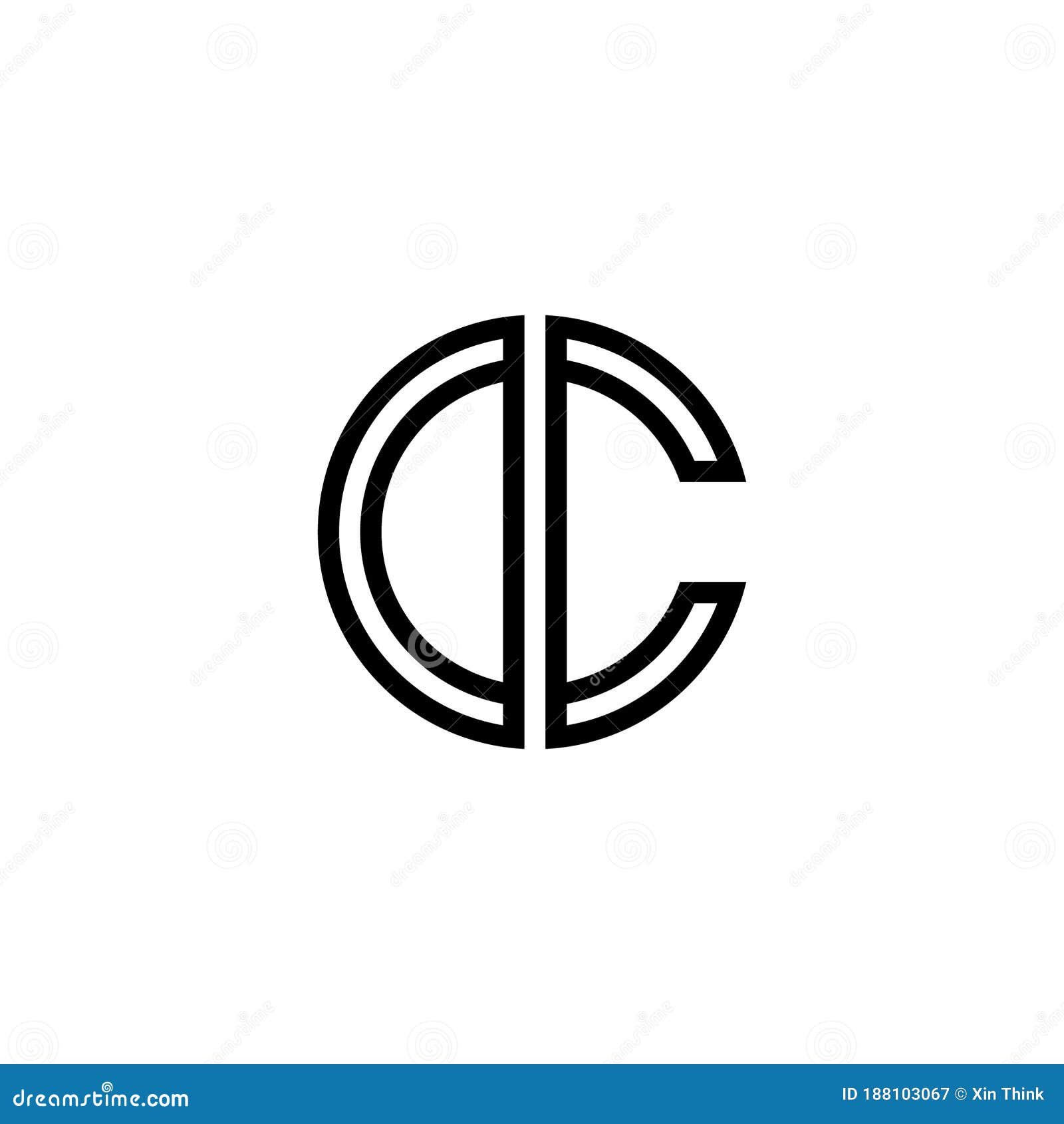 OC Letter Logo Icon Design Template Elements Stock Vector ...
