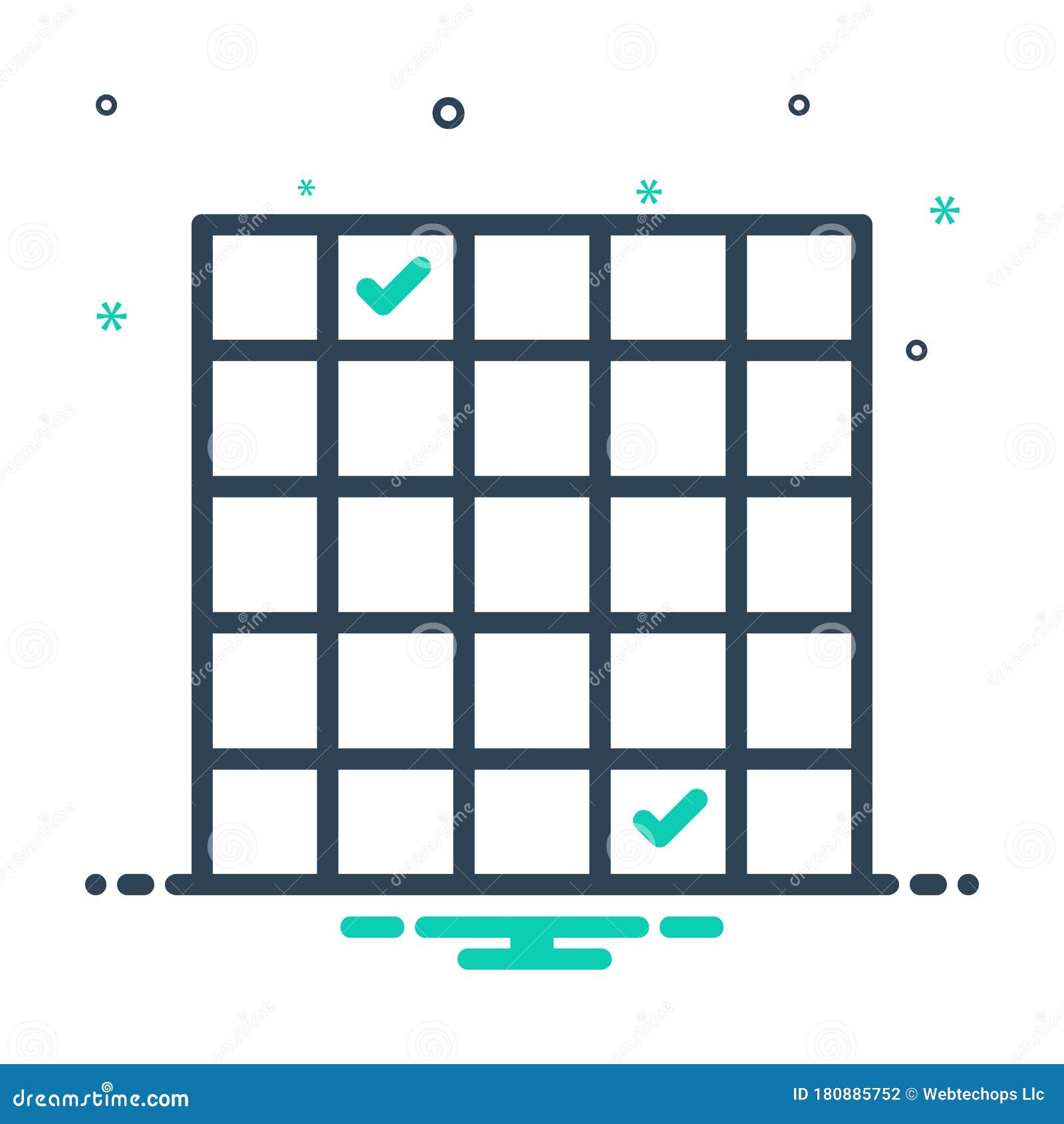 Mix Icon for Occasionally, Seldom and Sometimes Stock Vector ...