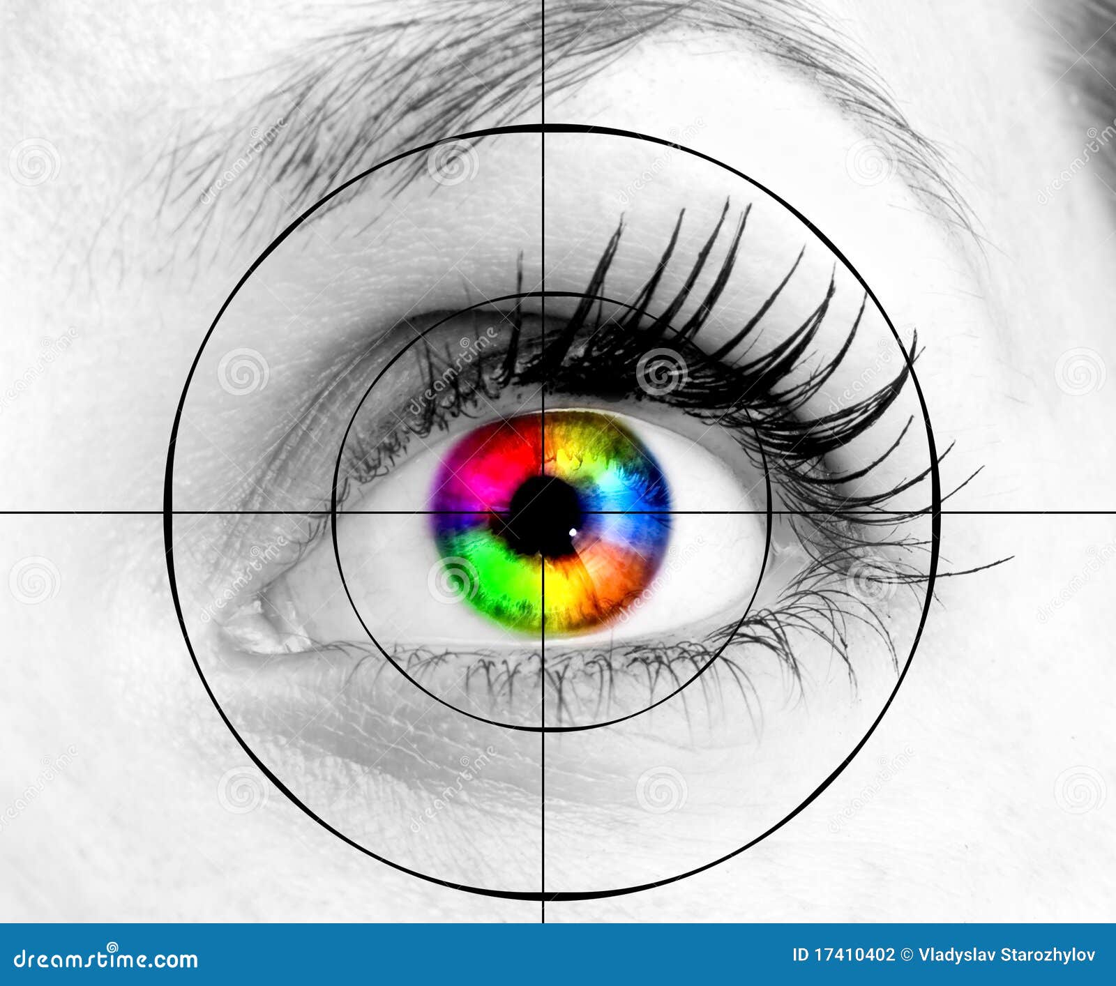 Occhio fotografia stock. Immagine di colorato, concentrico - 17410402