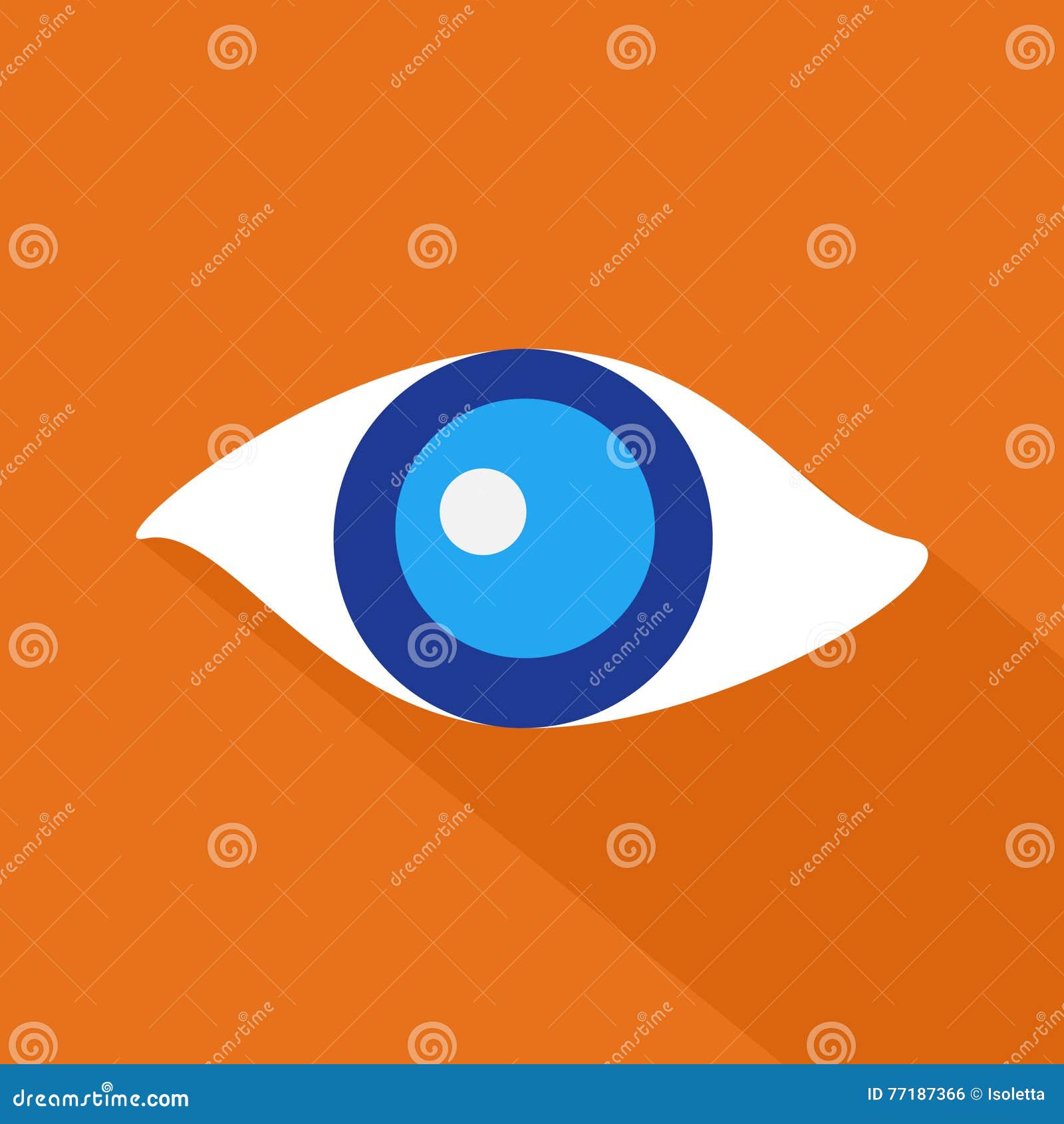 Occhio Stilizzato Di Vettore Illustrazione Vettoriale - Illustrazione ...