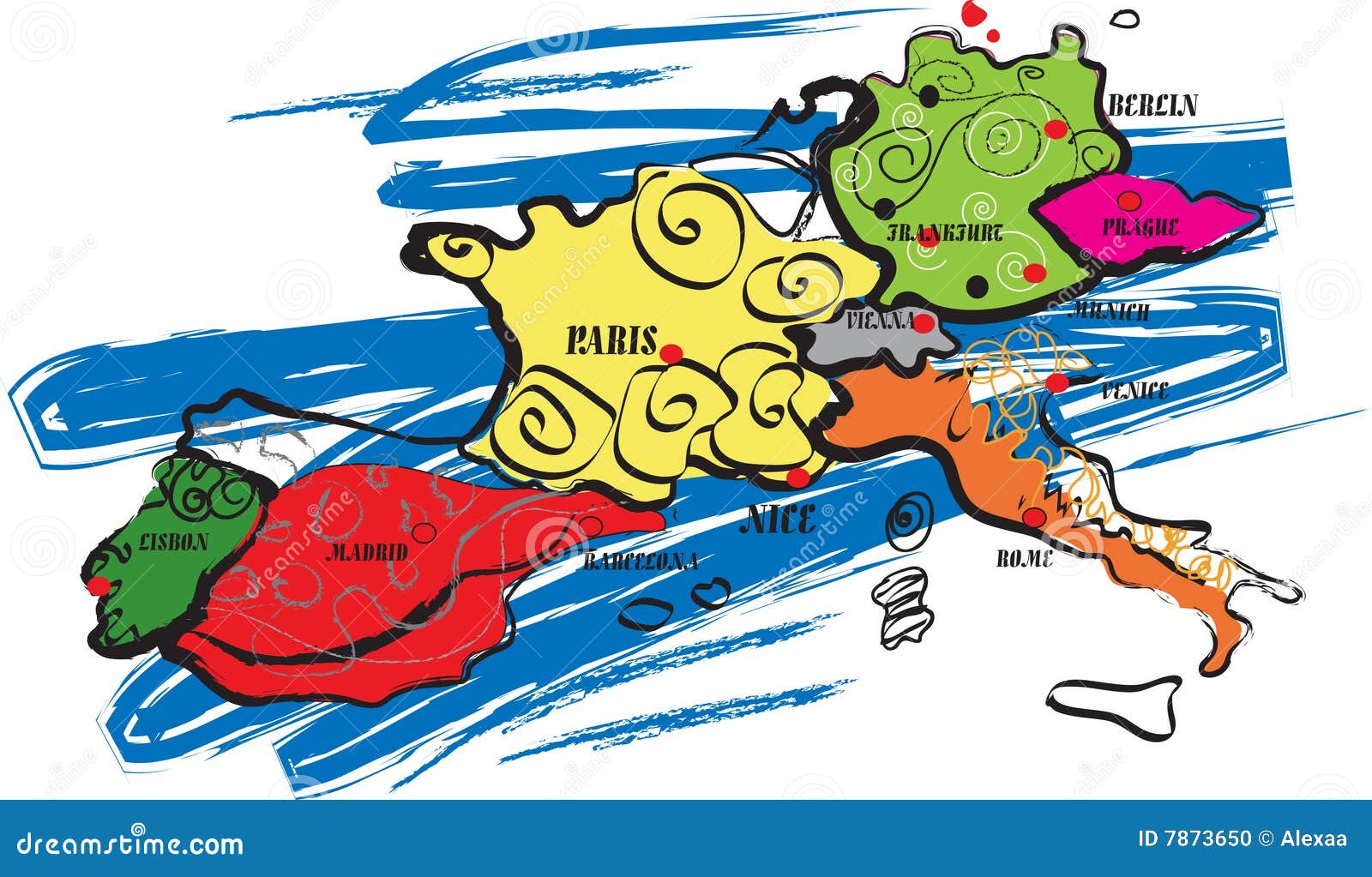 The Occident stock vector. Illustration of nice, symbols - 7873650