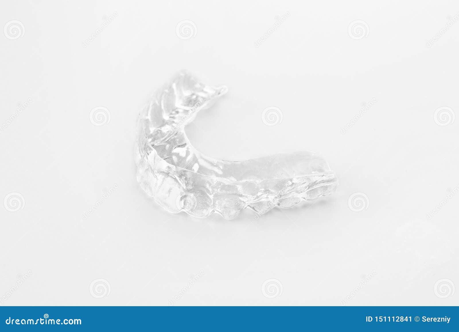 Occlusal Splint on Light Background Stock Image - Image of cheek ...