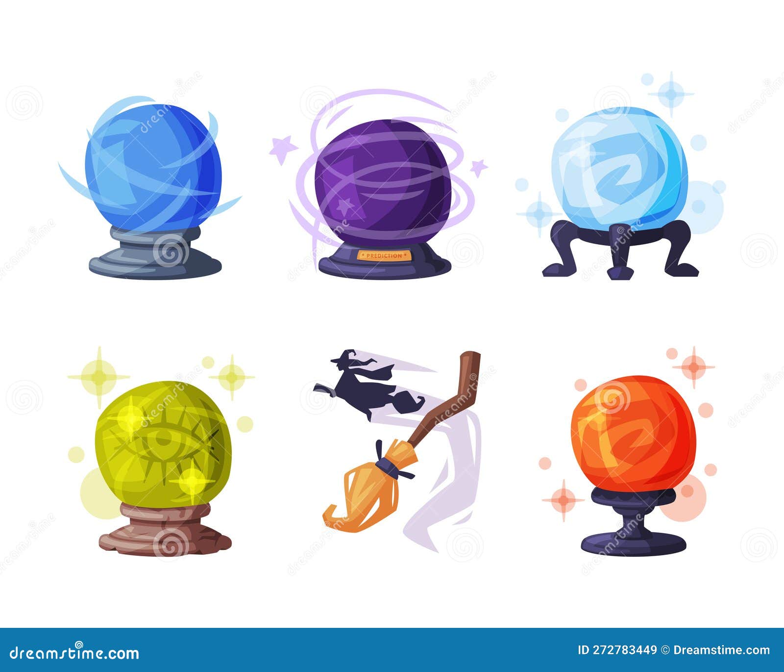 Occult Magic Objects for Mystic Rituals and Witchcraft Vector Set Stock ...
