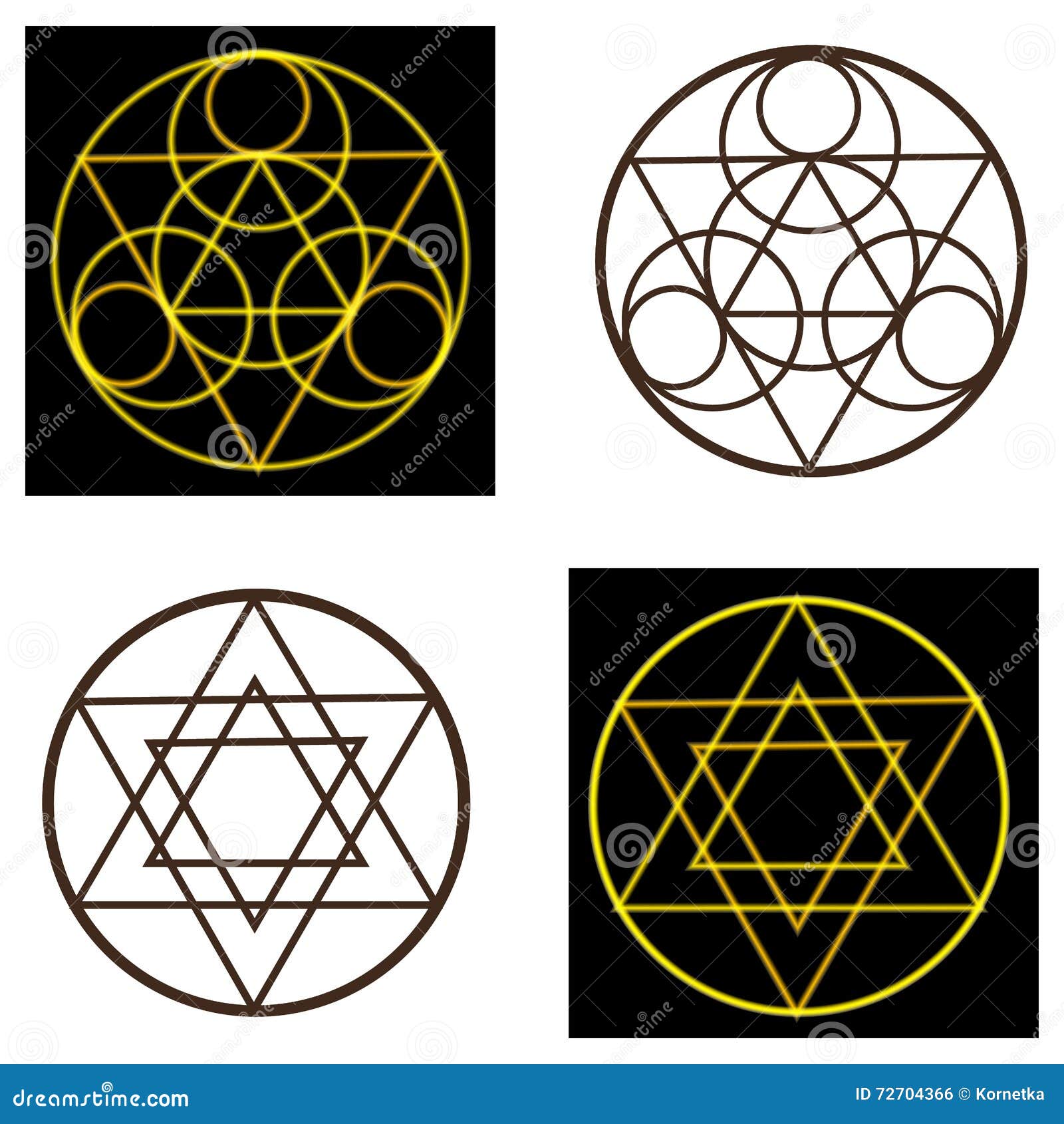 Occult vector symbols stock vector. Illustration of mystery - 72704366