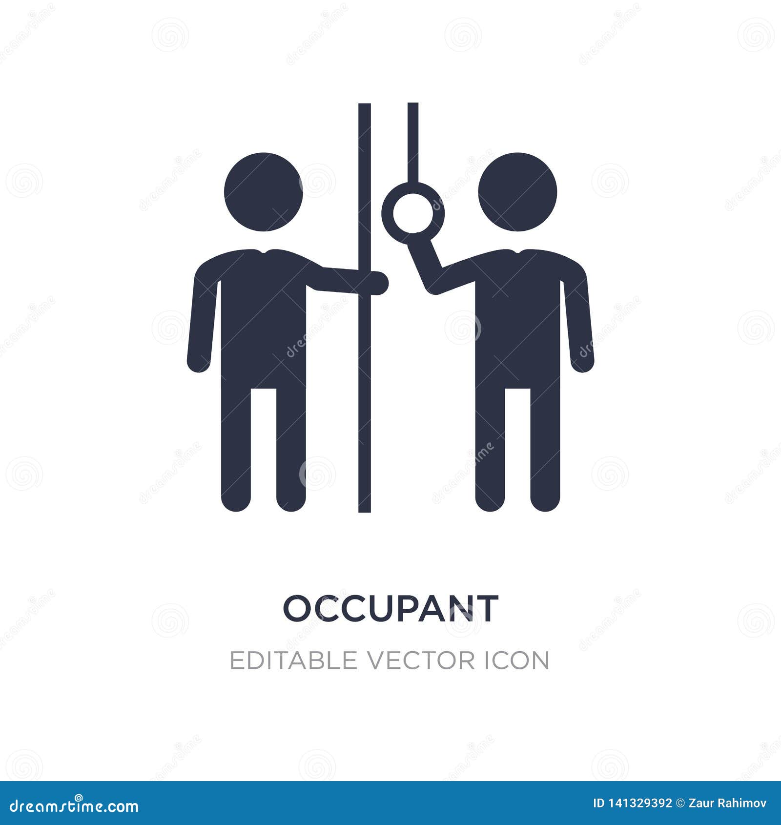 Occupant Icon on White Background. Simple Element Illustration from ...