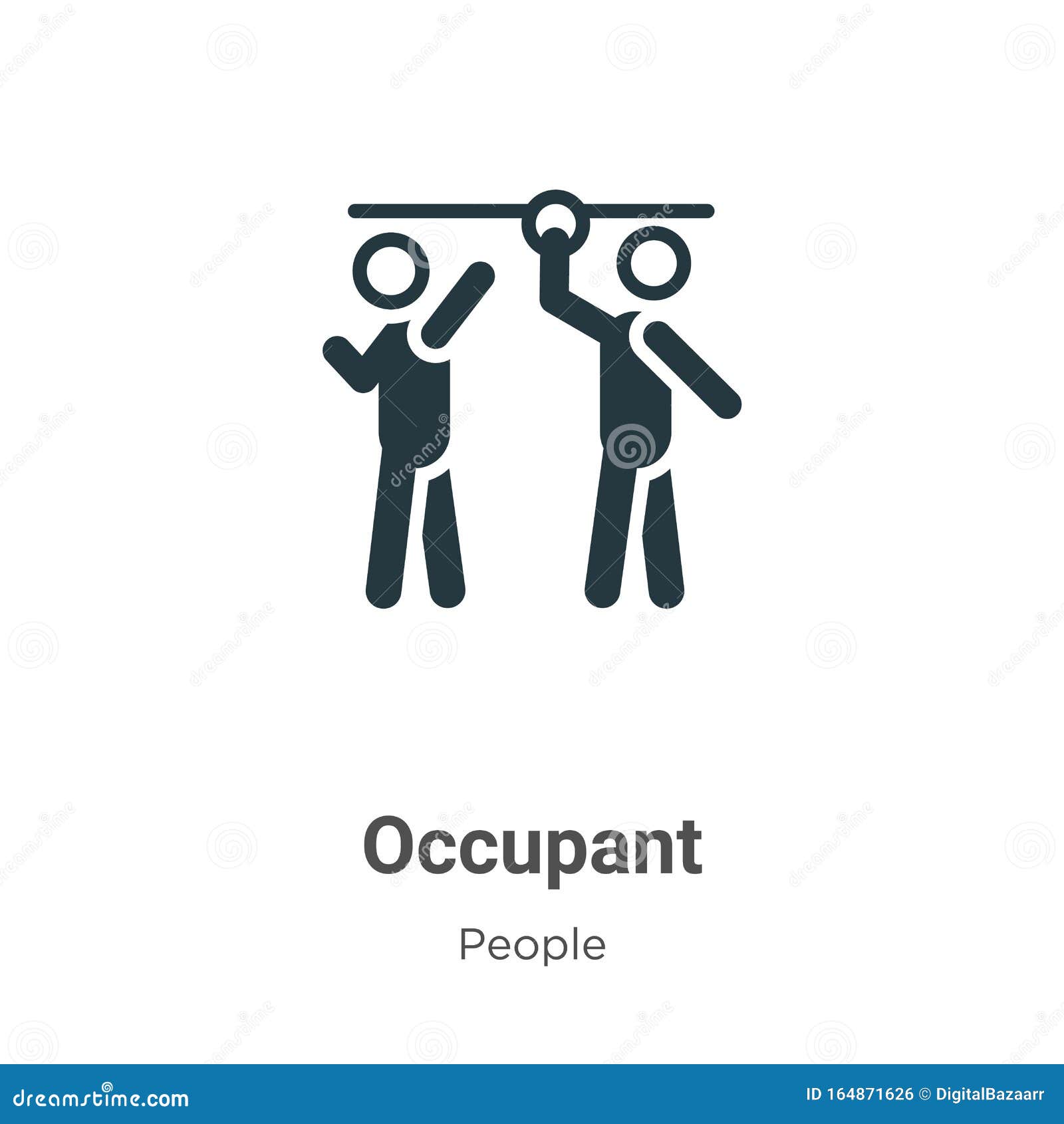 Occupant Vector Icon on White Background. Flat Vector Occupant Icon ...
