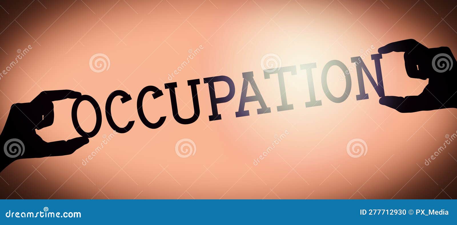 Occupation Word Door Job Choices Opportunities Stock Image ...