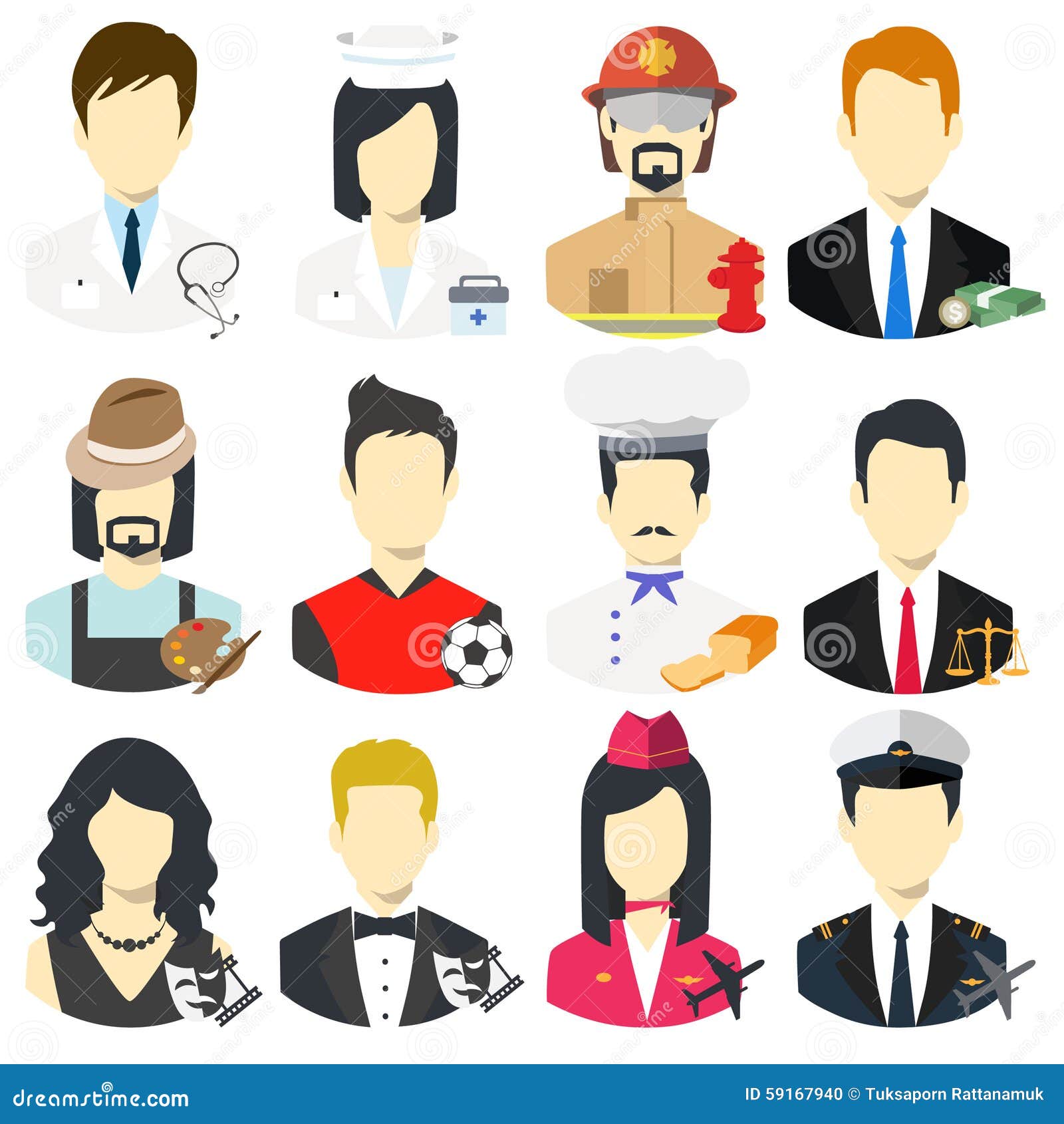 Occupation icon stock vector. Illustration of people - 59167940