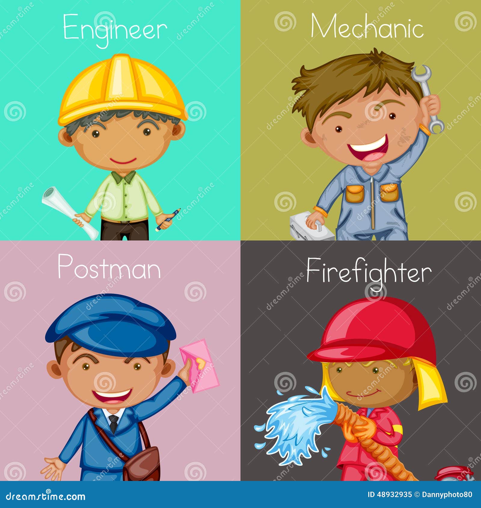 Occupation stock vector. Illustration of tools, work - 48932935