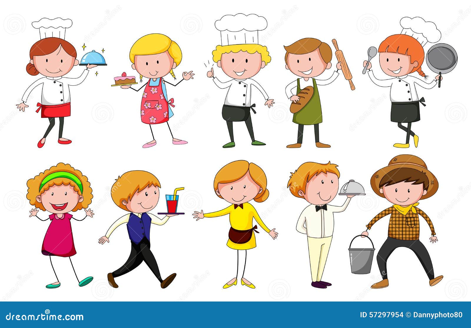 Occupation stock vector. Illustration of group, costume - 57297954