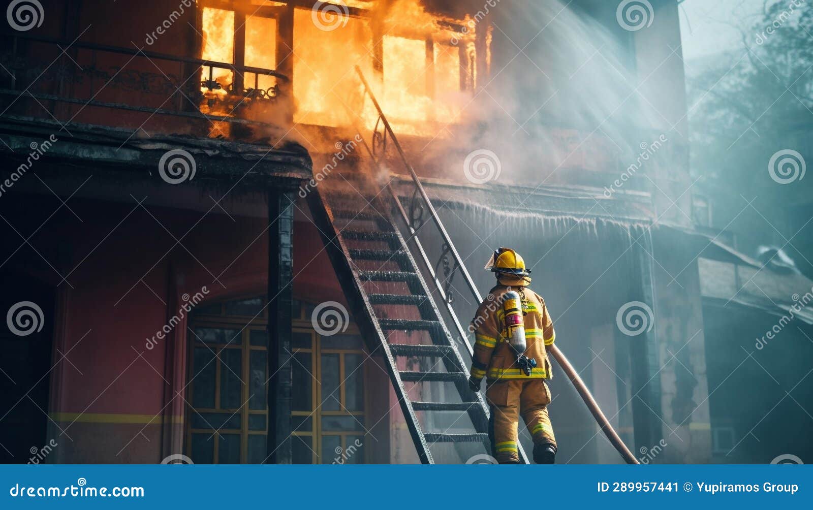 Occupation Working in Industry, Hardhat Protects Firefighter from Fire ...
