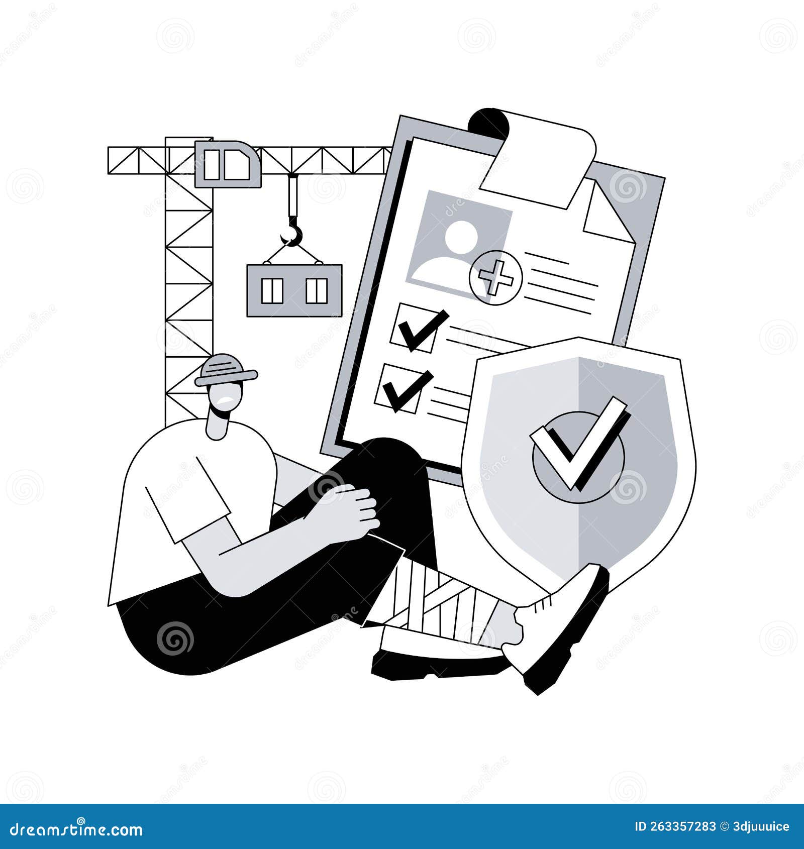 Occupational Accident Insurance Abstract Concept Vector Illustration ... Occupational Accident Insurance Abstract Concept Vector Illustration ...