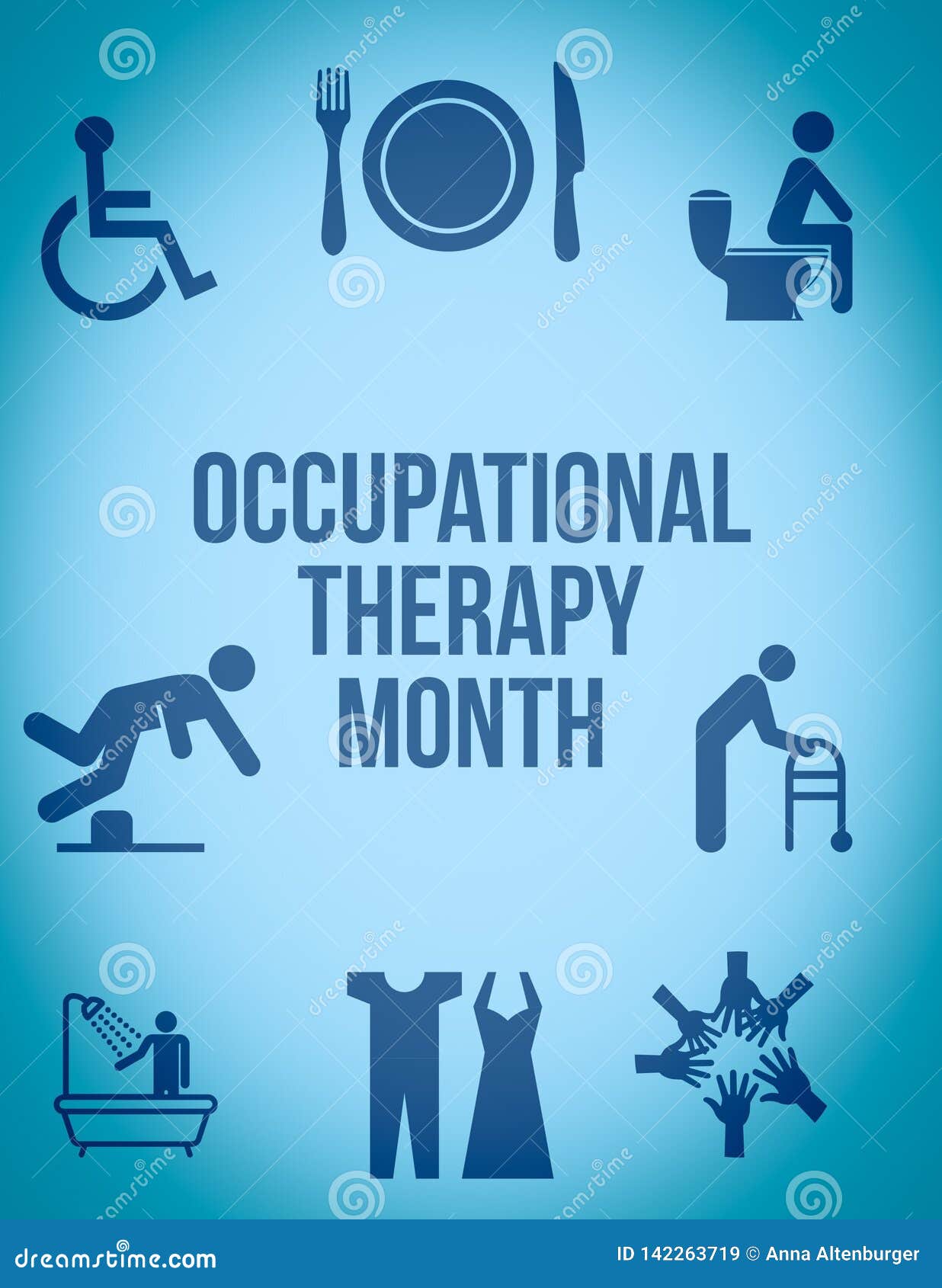 Occupational therapy month stock illustration. Illustration of month ... Occupational therapy month stock illustration. Illustration of month ...