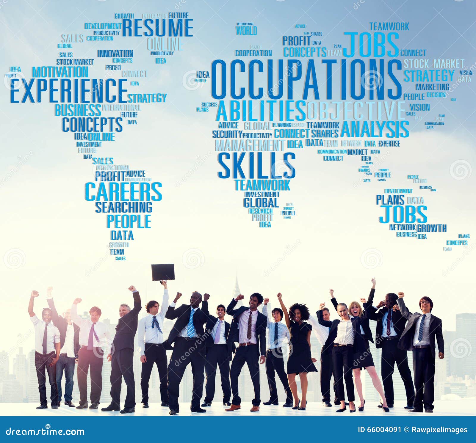 Occupations Careers Community Experience Global Concept Stock Image ...