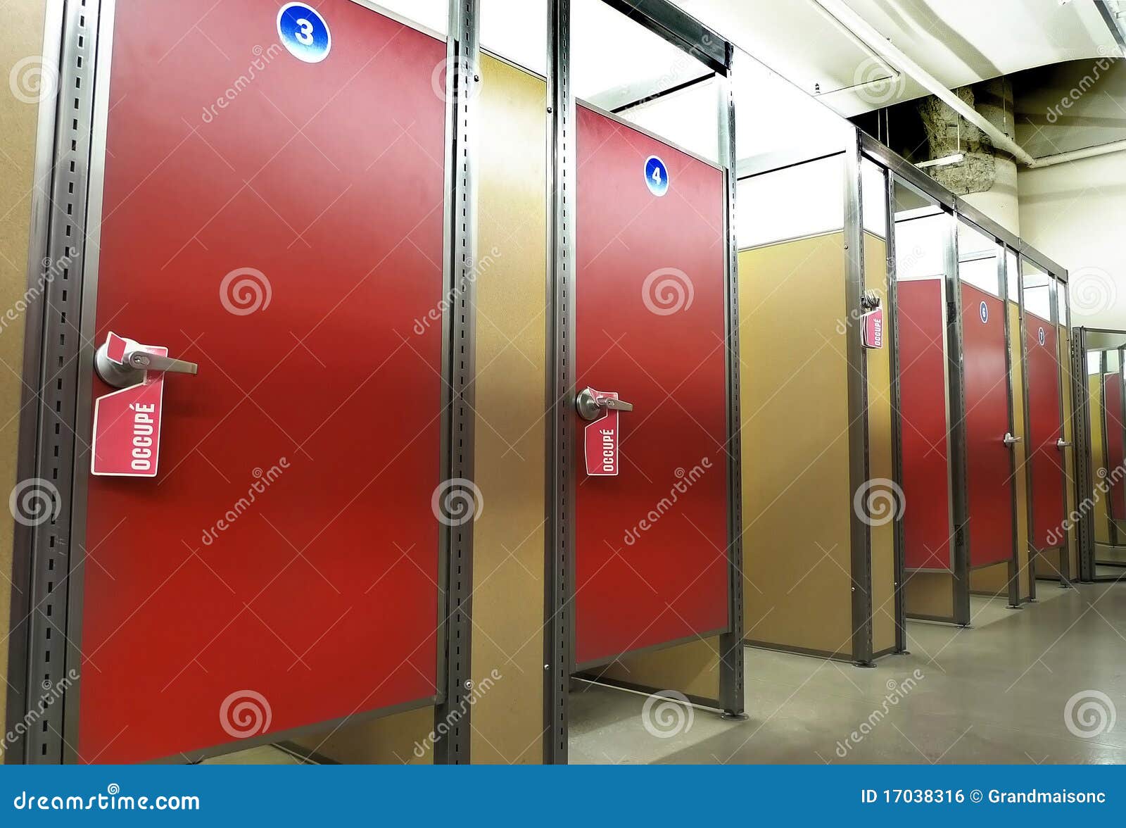 Occupied dressing rooms stock photo. Image of close, store - 17038316