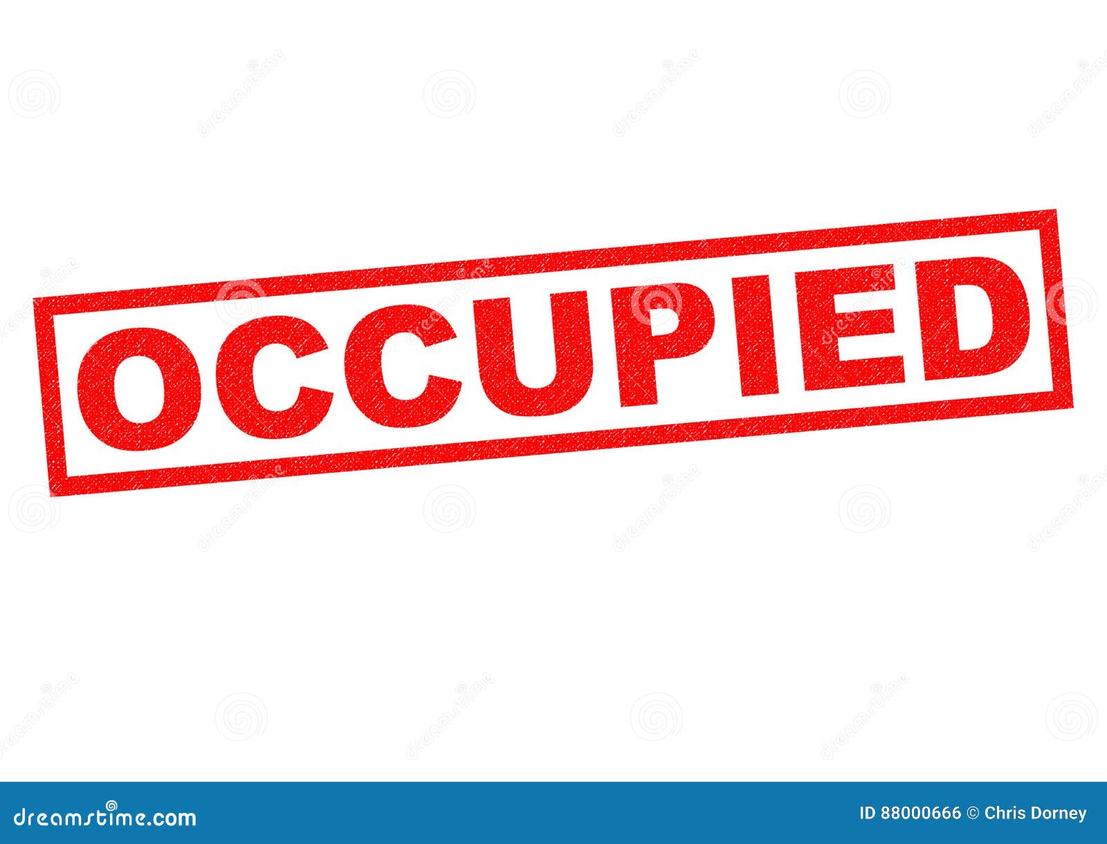 OCCUPIED stock illustration. Illustration of heading - 88000666