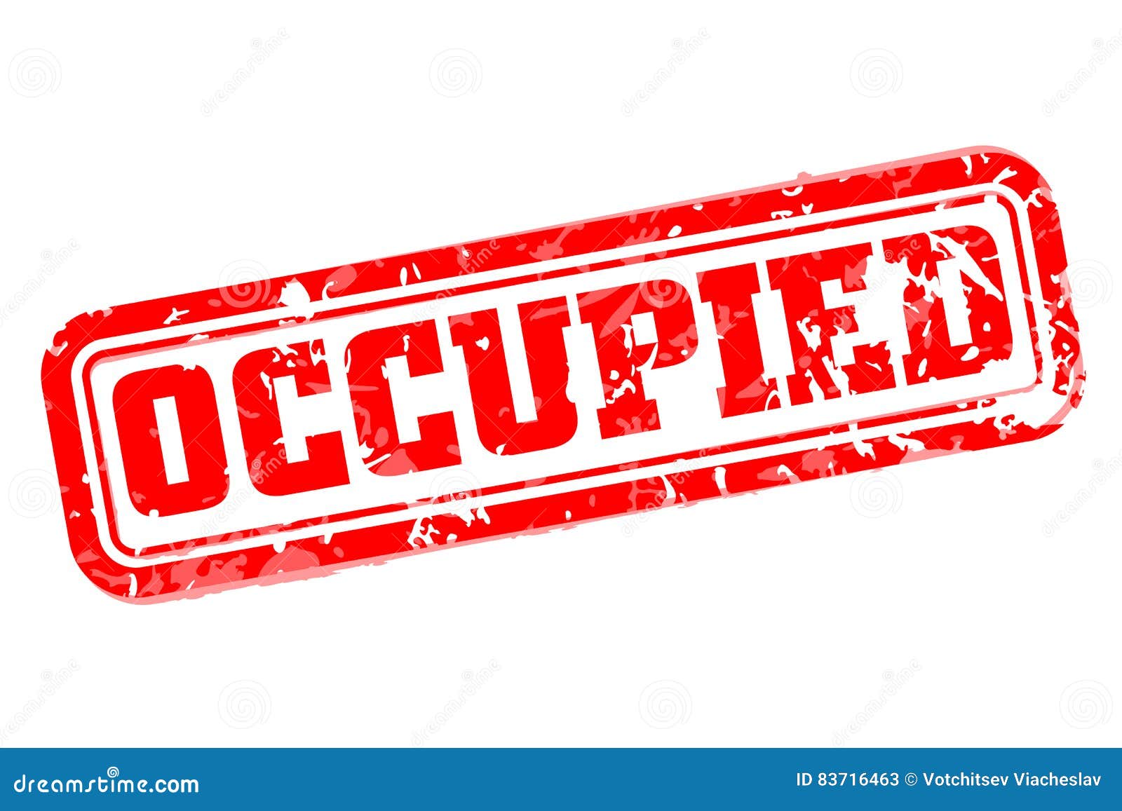 Occupied Rubber Stamp Stock Photo | CartoonDealer.com #83441802