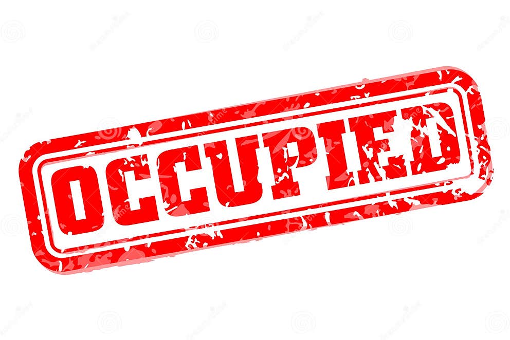 Occupied rubber stamp stock vector. Illustration of postmark - 83716463