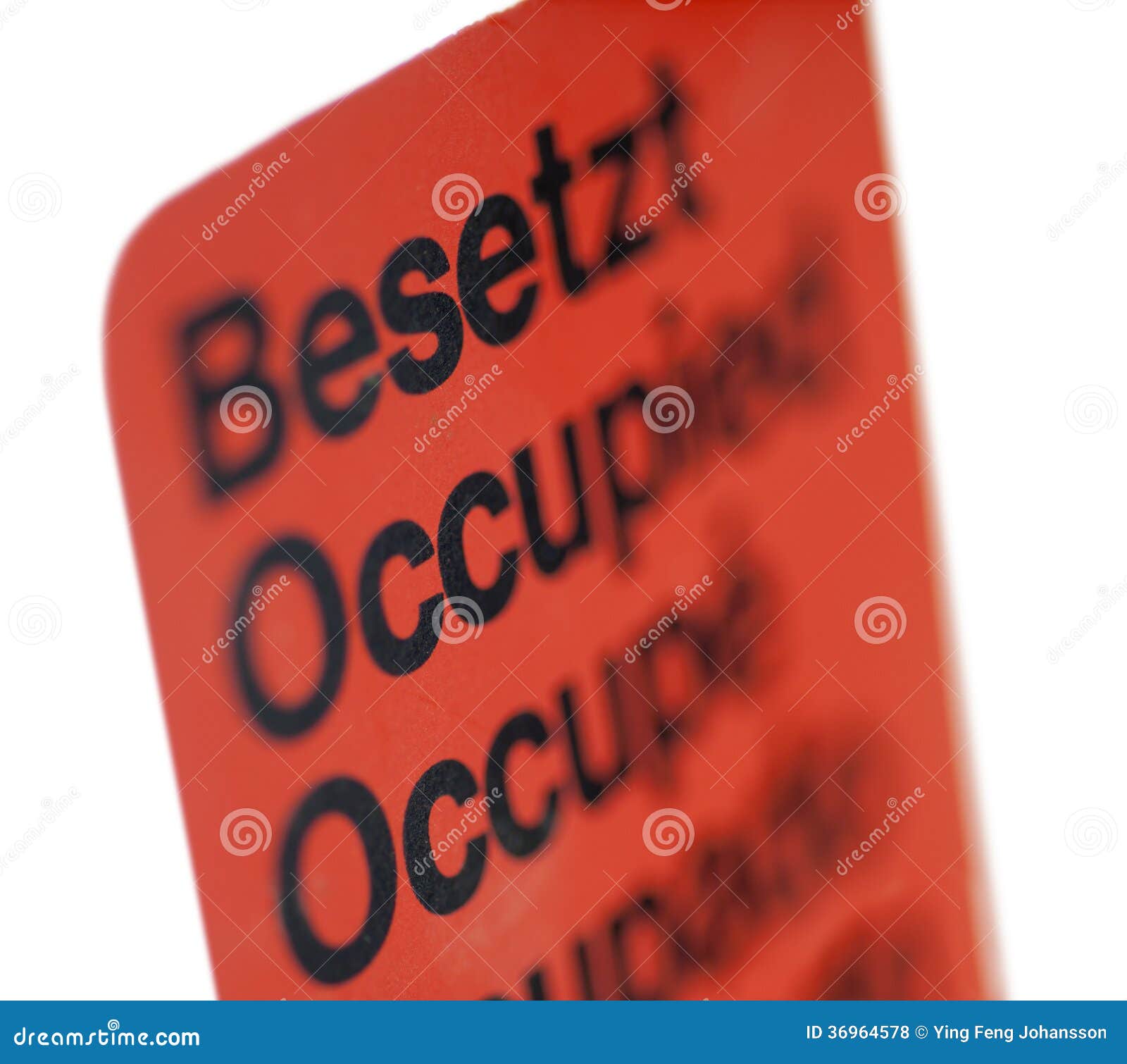 Occupied sign stock photo. Image of information, text - 36964578