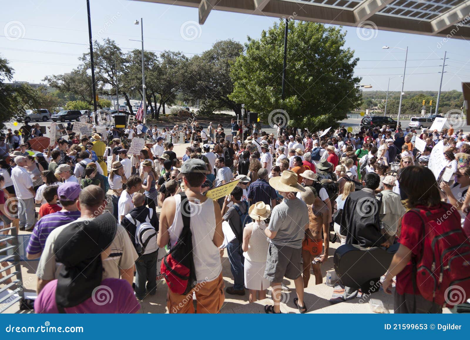 Occupy Austin - October 15 Protest March Editorial Stock Photo - Image ...