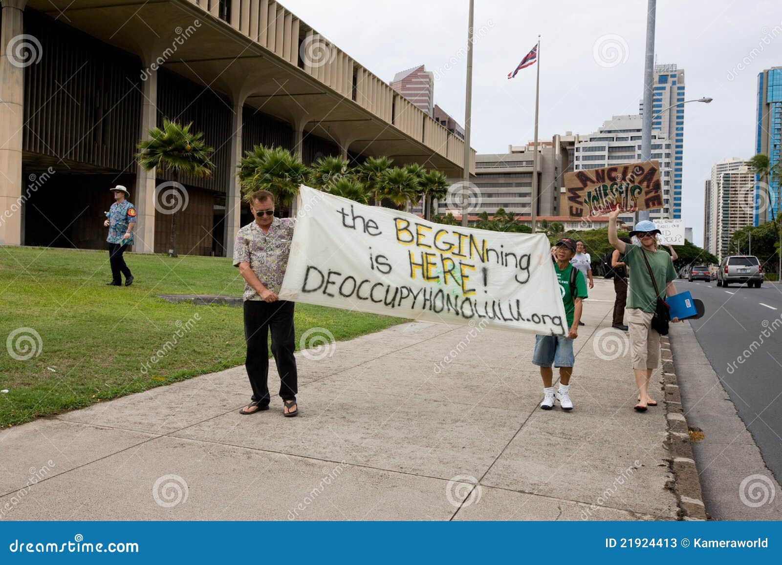 Occupy Honolulu/anti-APEC Protest-25 Editorial Stock Photo - Image of ...