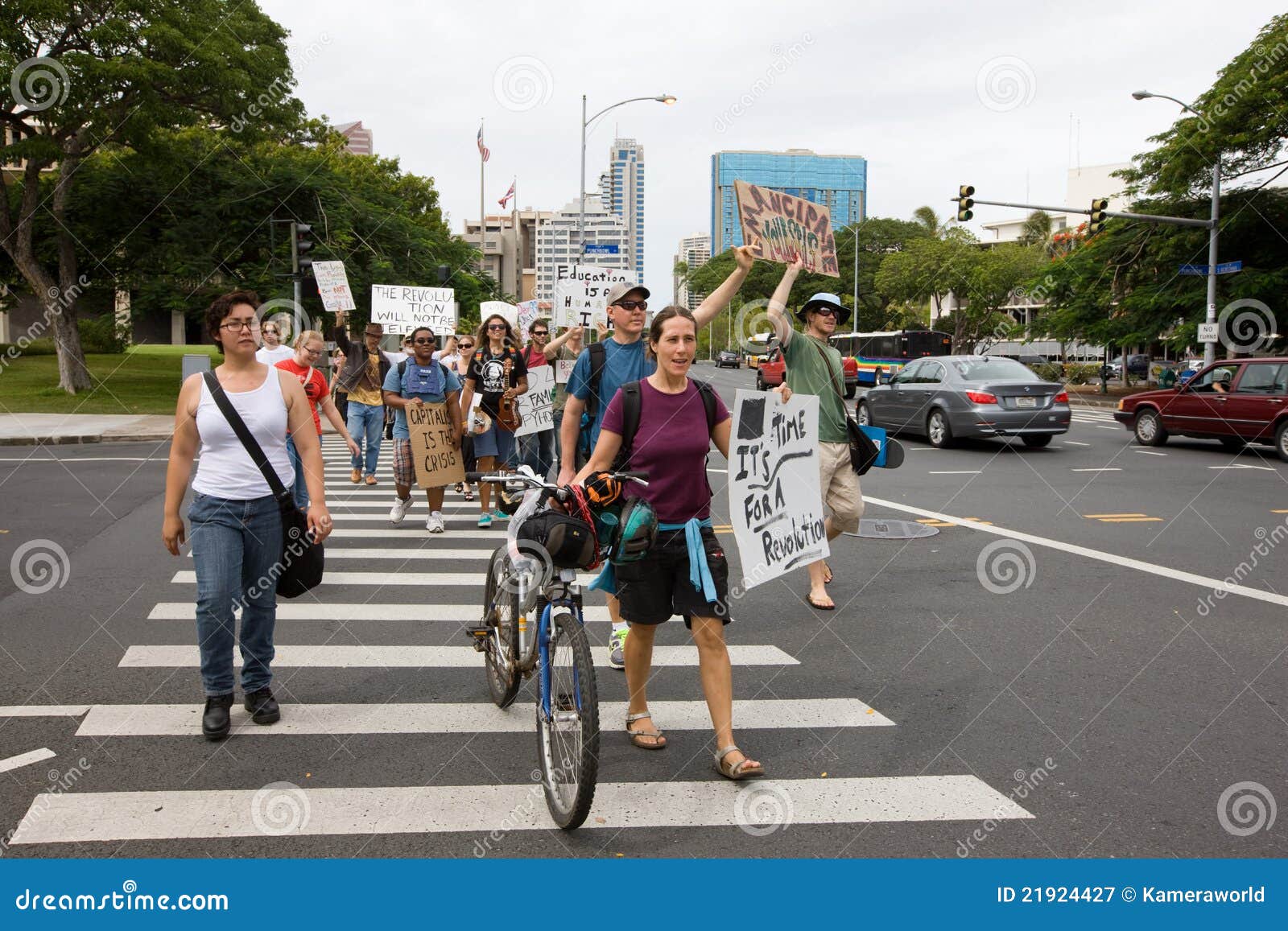 Occupy Honolulu/anti-APEC Protest-33 Editorial Photography - Image of ...