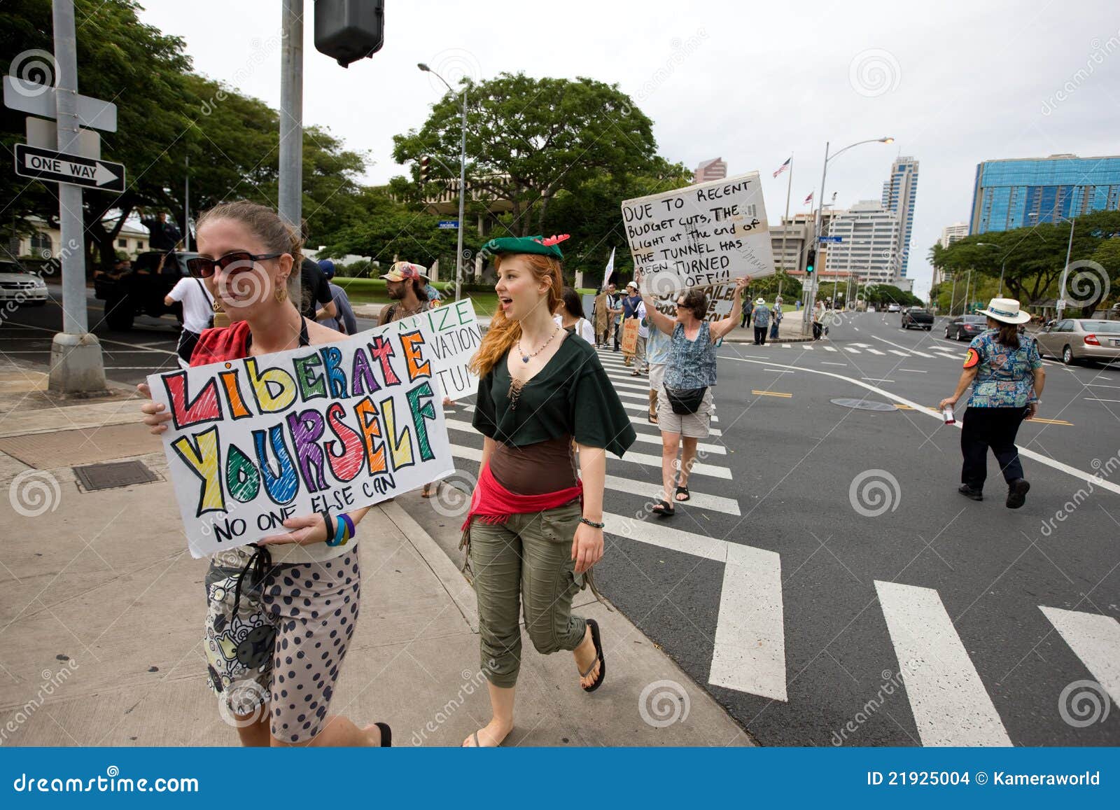 Occupy Honolulu/anti-APEC Protest-42 Editorial Stock Image - Image of ...