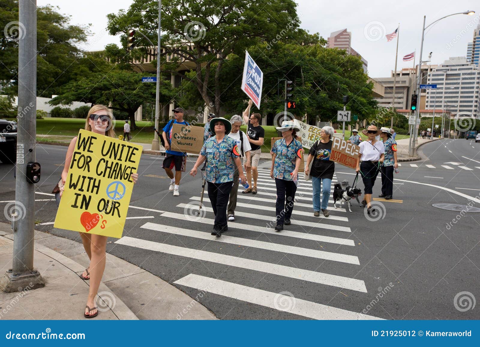 Occupy Honolulu/anti-APEC Protest-46 Editorial Photography - Image of ...