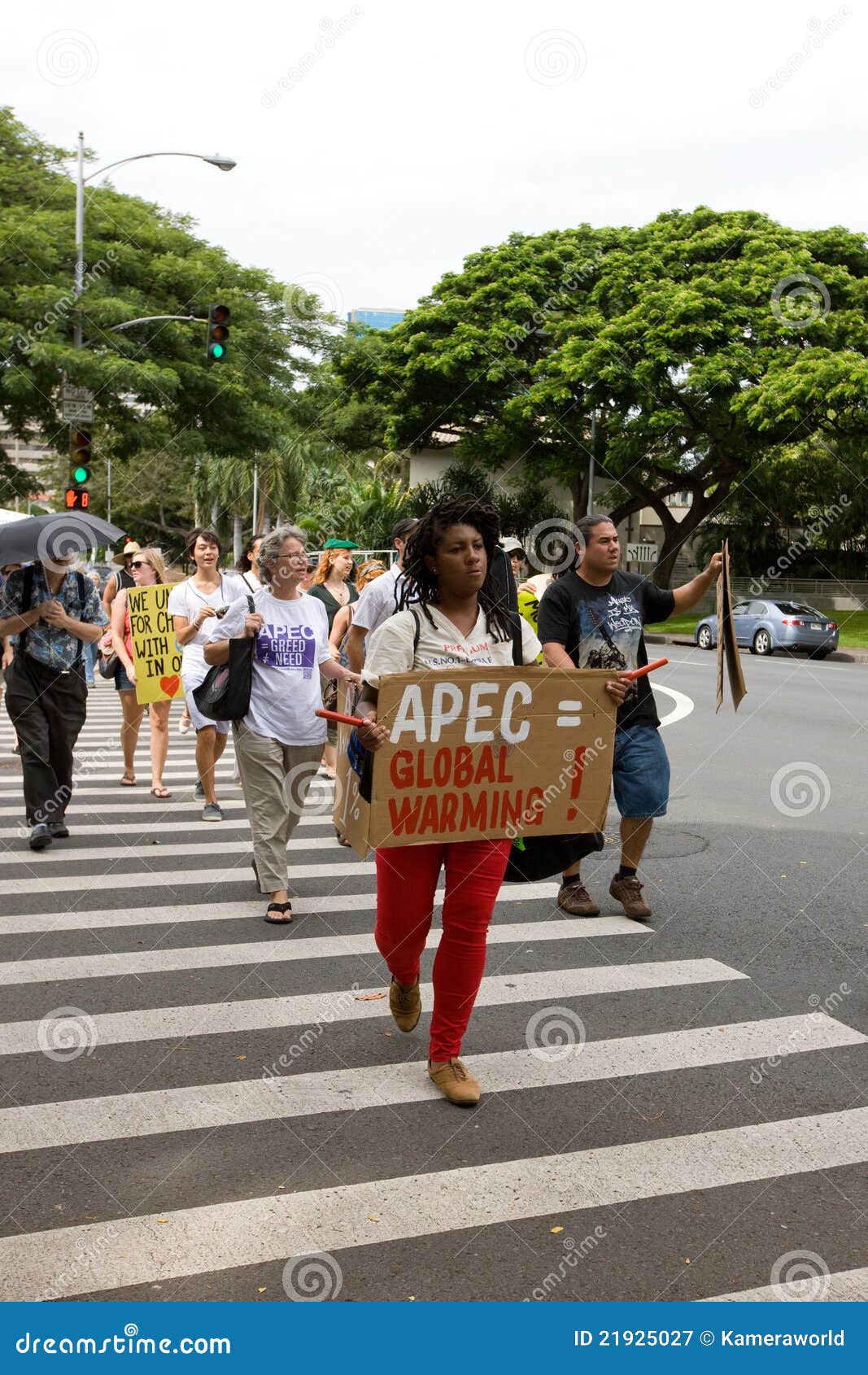 Occupy Honolulu/anti-APEC Protest-50 Editorial Photography - Image of ...