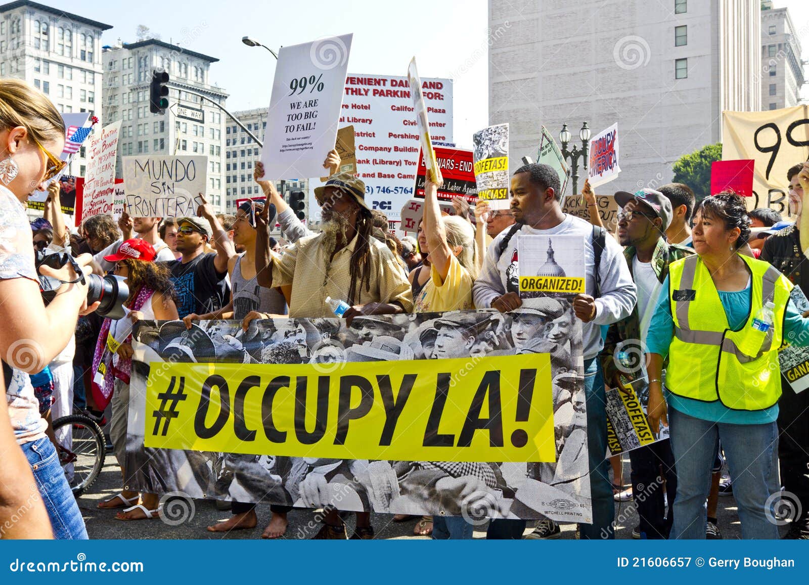 Occupy LA Demonstration and Rally Editorial Photography - Image of wave ...