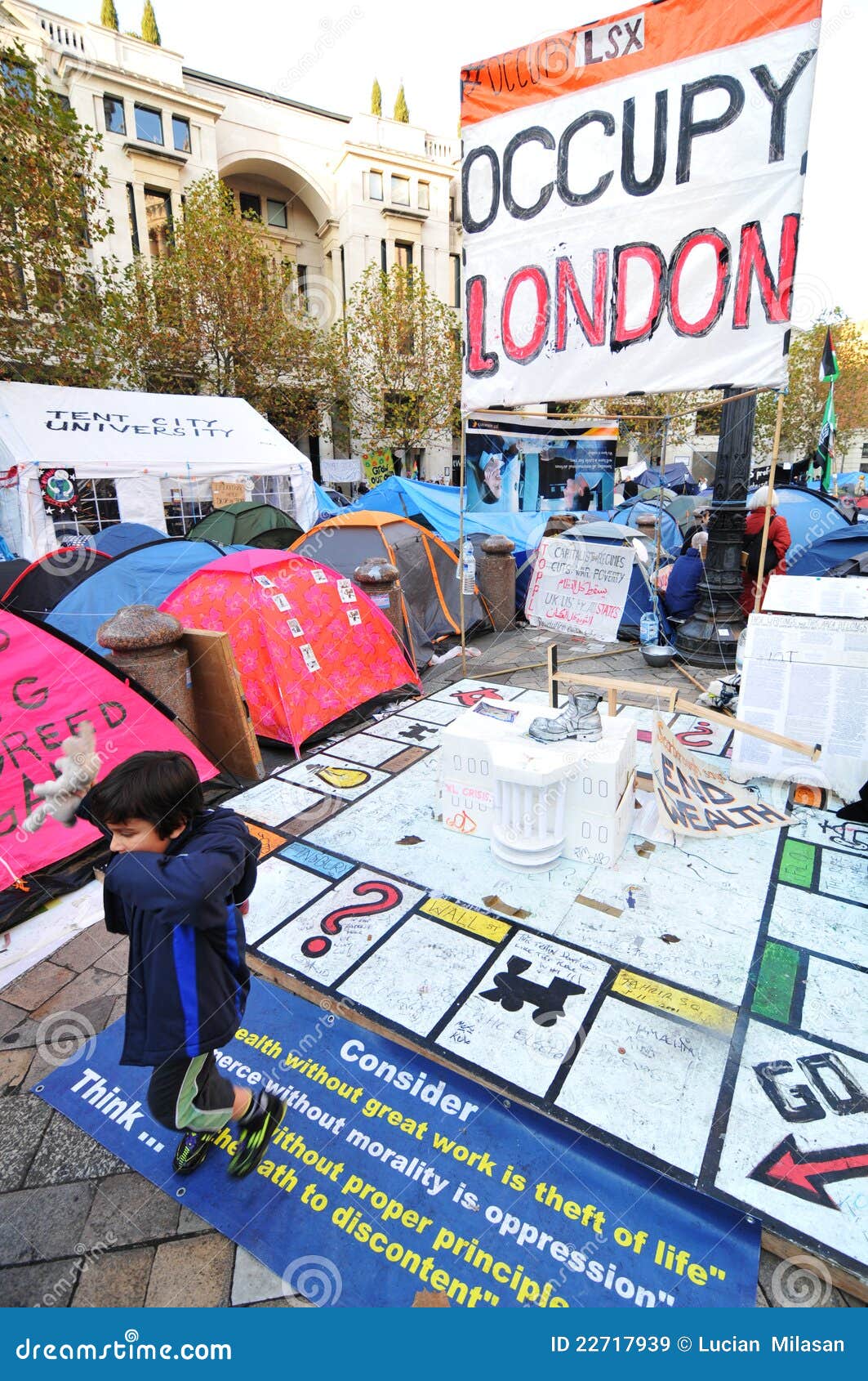 Occupy London editorial stock image. Image of british - 22717939