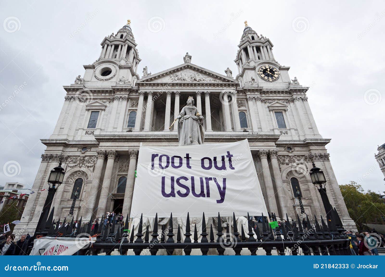 Occupy London protests editorial stock photo. Image of question - 21842333