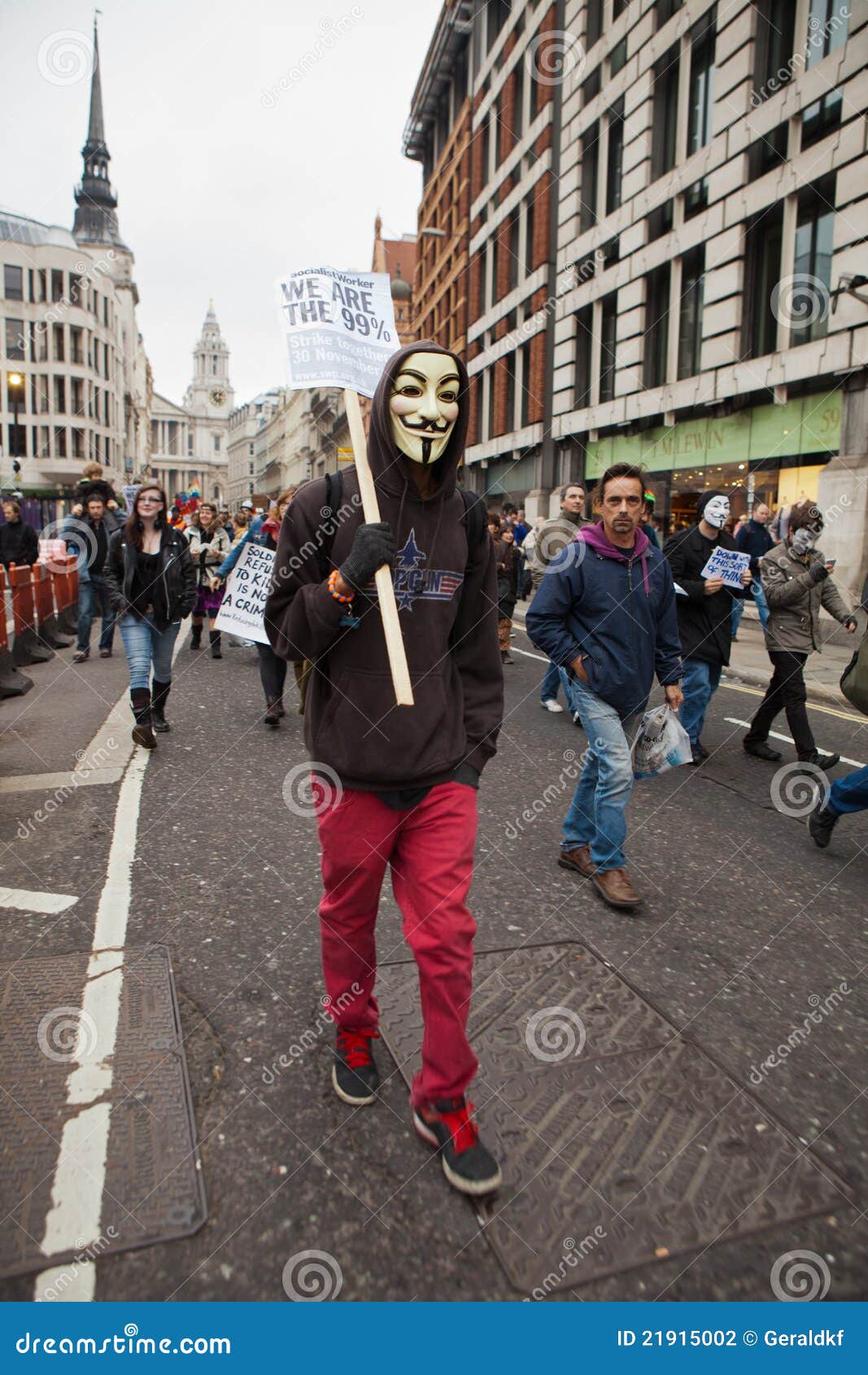Occupy London Stock Exchange March Editorial Photography - Image of ...