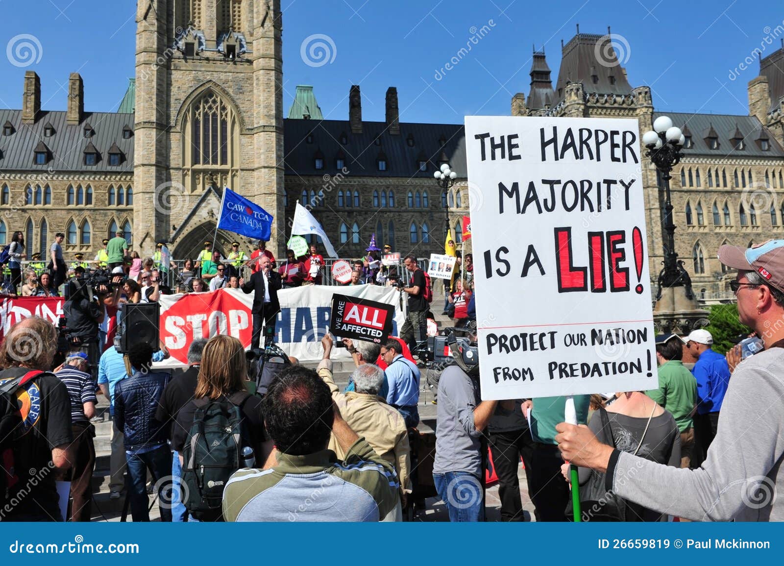 Occupy Protest Anniversary in Ottawa Editorial Stock Image - Image of ...