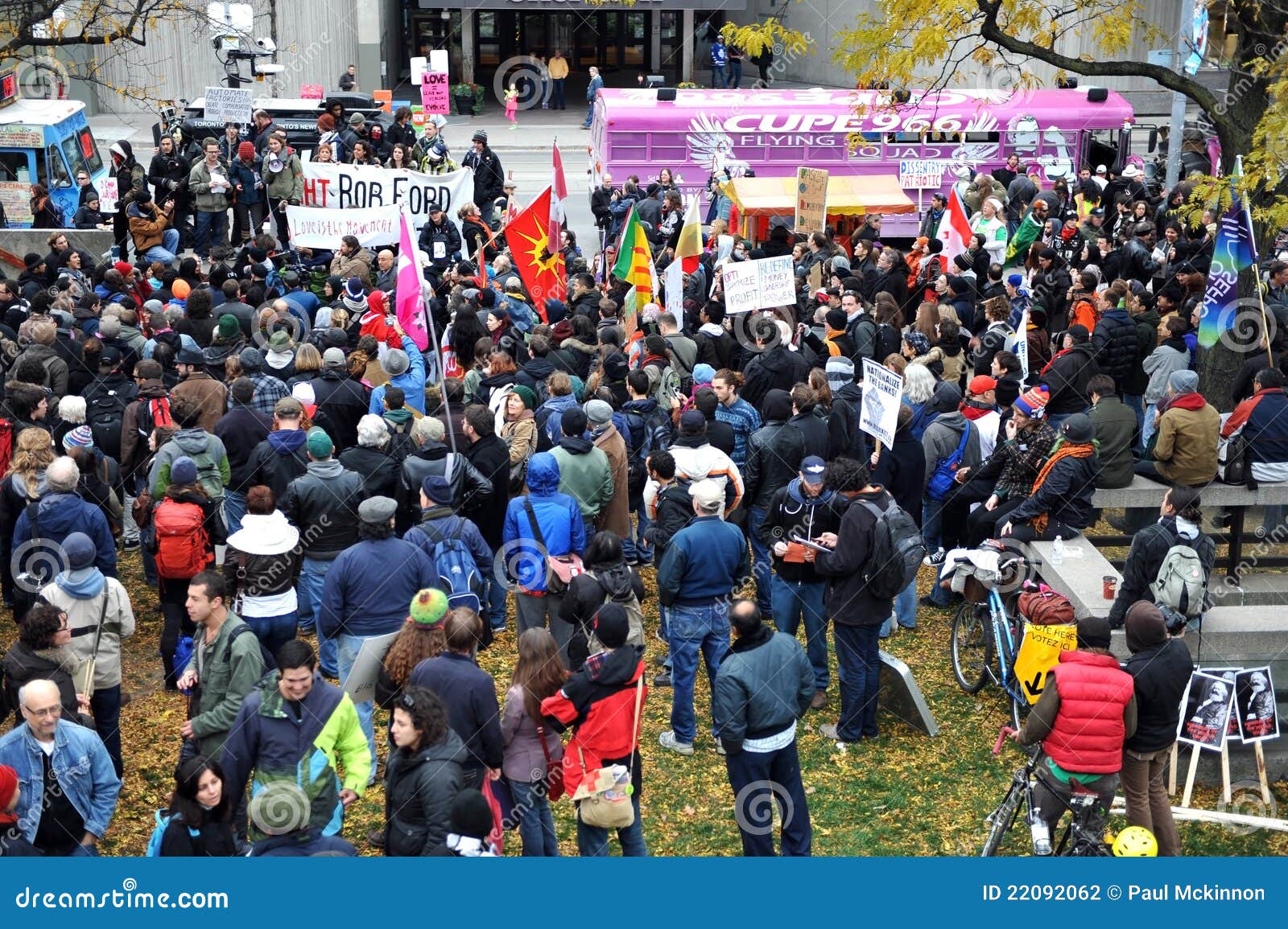 Occupy Toronto Protest at City Hall Editorial Photography - Image of ...