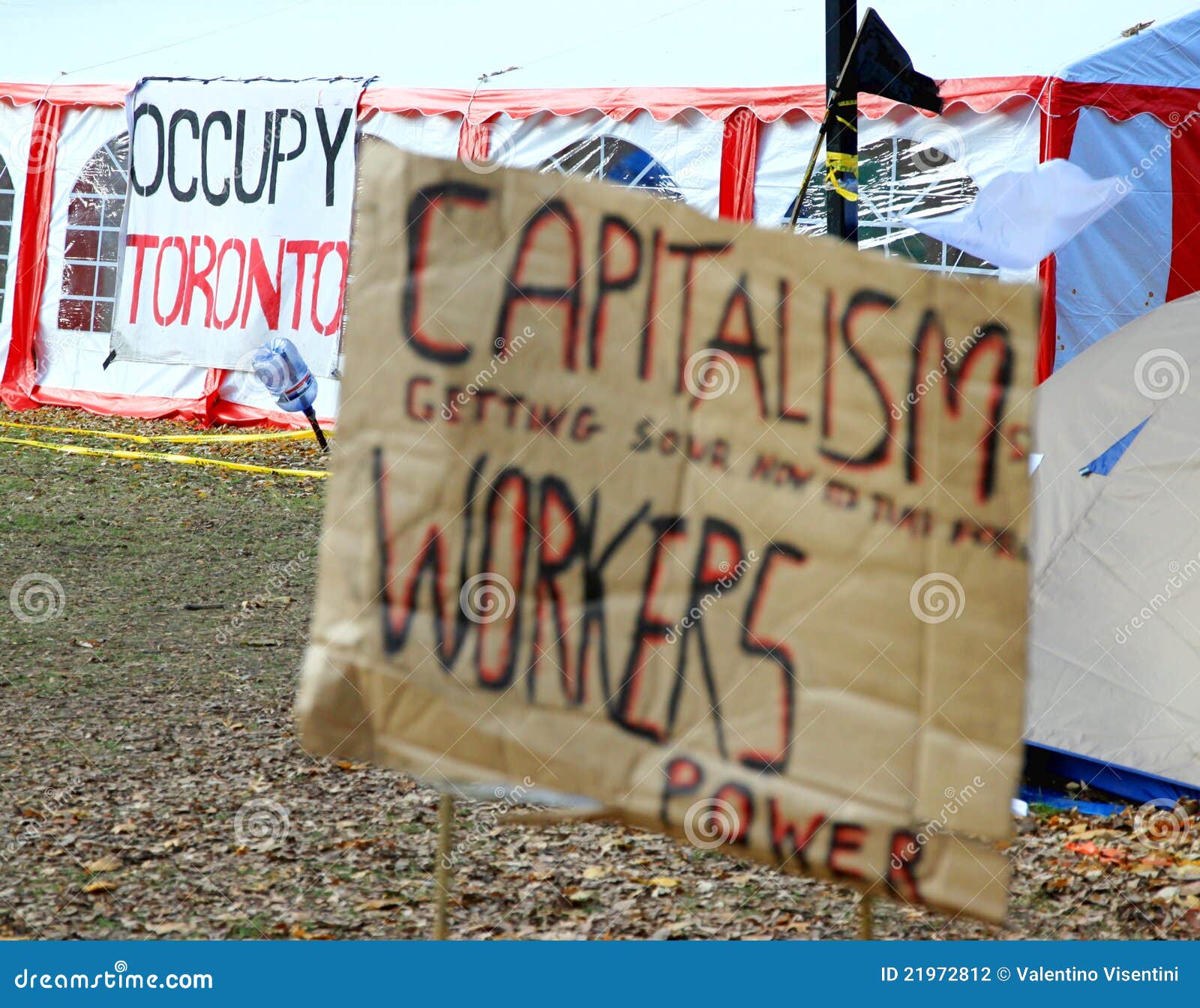 Occupy Toronto Sit-in editorial photography. Image of communism - 21972812