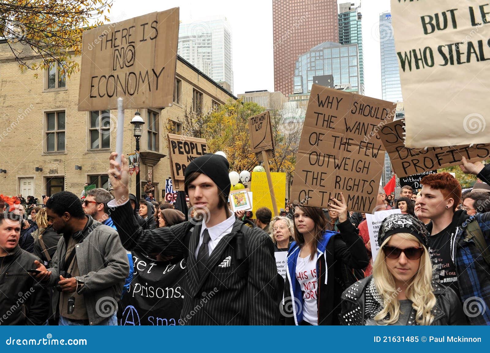 Occupy Toronto - Toronto Version of Occupy Wall St Editorial Image ...