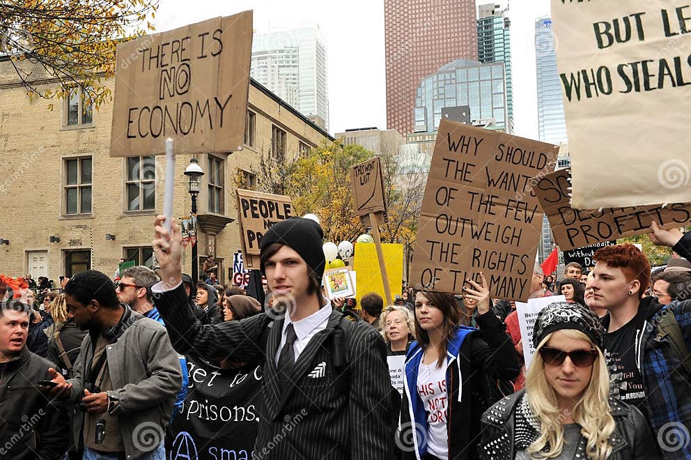 Occupy Toronto - Toronto Version of Occupy Wall St Editorial Image ...